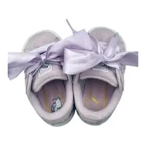 Puma | Shoes | Puma Kids Minion Lilac Suede Sneakers With Iridescent ...